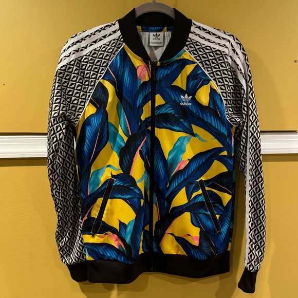 adidas | Jackets & Coats | Adidas X Farm Rio Trefoil Track Jacket ...